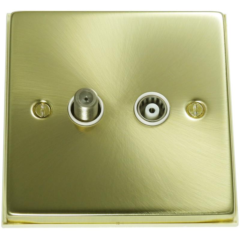 2 Gang 2 Way 10 Amp Light Switch Satin Chrome